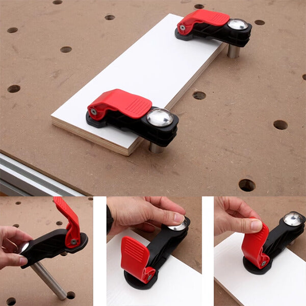 Woodworking Workbench T-Track Guide Rail Hold Down Clamp for Secure ...