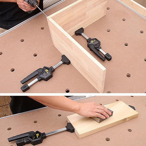 Adjustable Quick-Fixing Clamp Fixture for MFT Tables and Workbenches ...