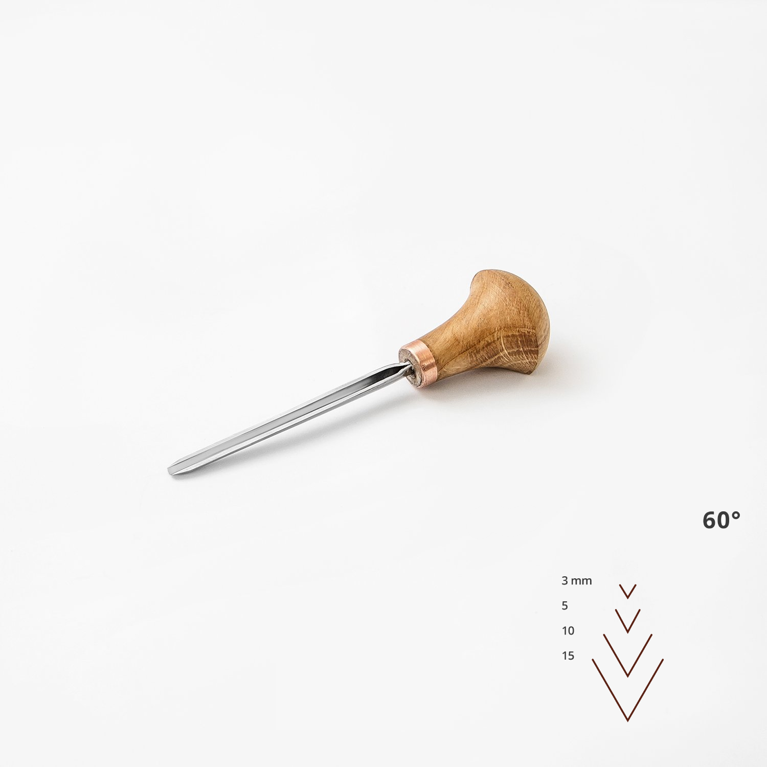 Palm Carving V-tool 60 Degree, Micro Wood Engraving Burin Graver Tool ...