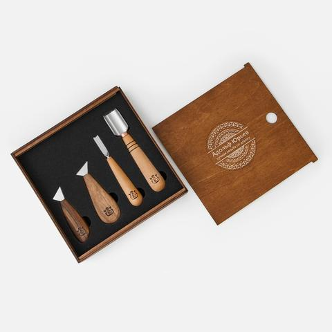 Basic Wood Carving Tools Set In Wooden Box, Relief Carving Tools ...